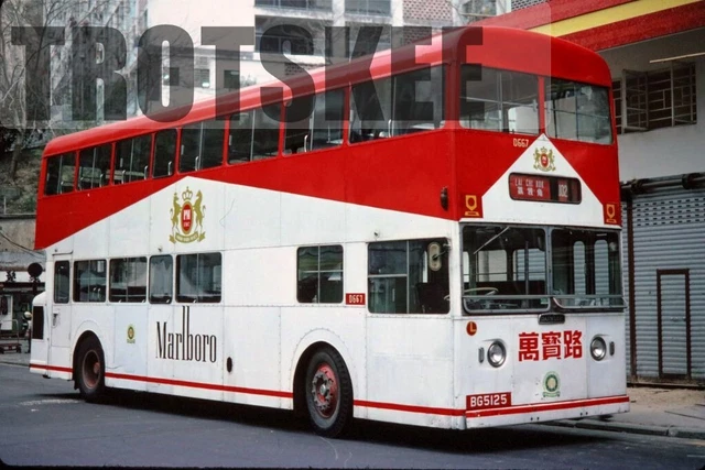 35MM SLIDE HONG KONG KMB Kowloon Motor Bus Daimler Fleetline BG5125 ...