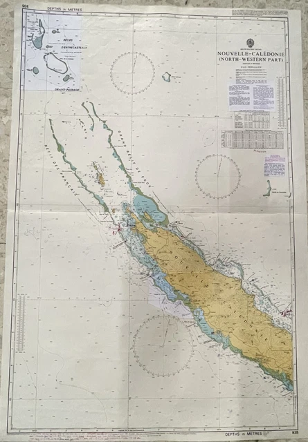 AMIRAUTÉ 935 NOUVELLE Caledonie Sud Pacific Océan Genius Nautique Carte ...