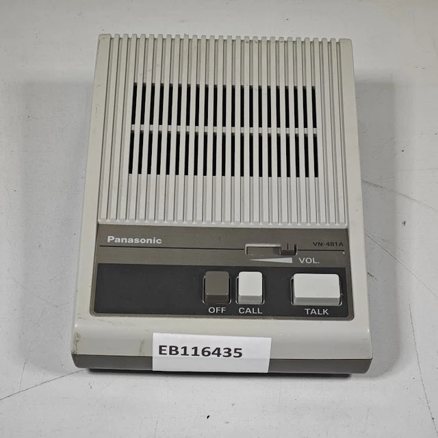 PANASONIC VN-481A INTERCOM - Untested, Signs of Use, Vintage $39.96 ...
