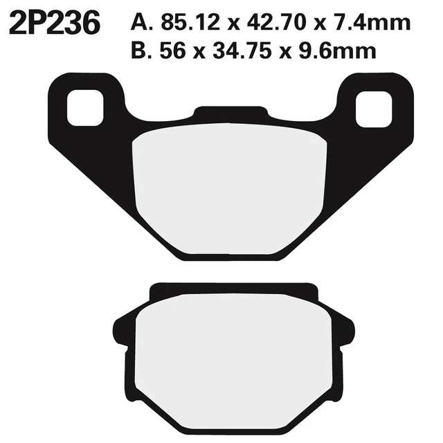 38022 - PLAQUETTES de frein avant 2P236GS compatible avec KTM SX 300 ...