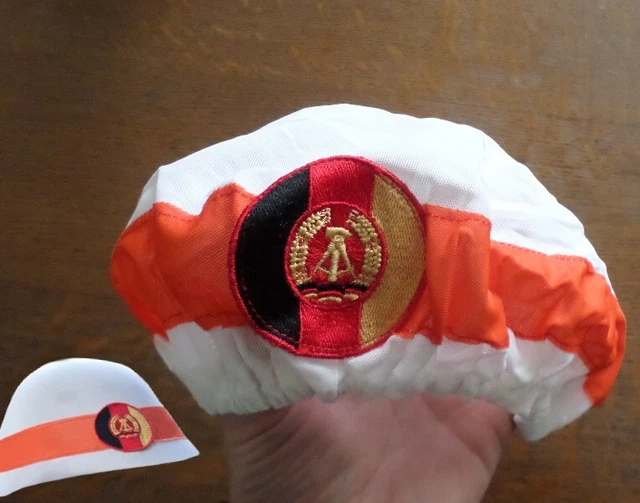 DDR NVA HELMBEZUG mit Emblem für Motorrad Melder Regulierer Bezug für ...