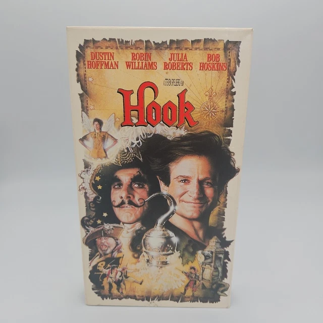 HOOK VHS MOVIE 1991 Steven Spielberg Robin Williams Dustin Hoffman ...