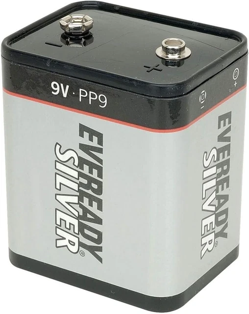 EVEREADY SILVER 9V PP9 BATTERY - Rare/Original £32.00 - PicClick UK