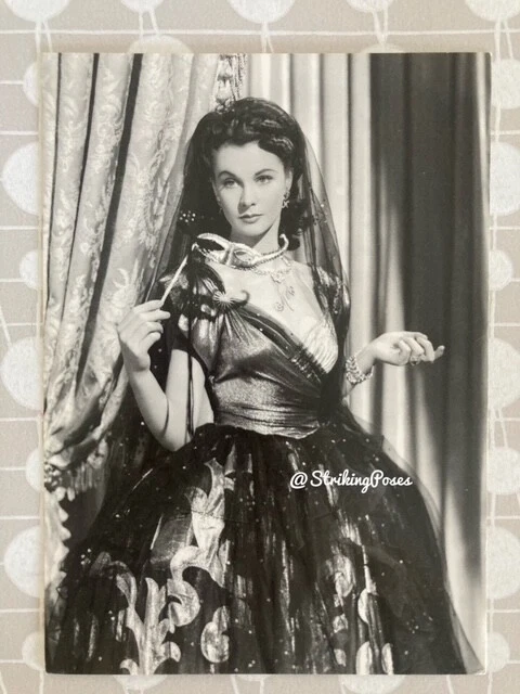 REPRO POSTCARD VIVIEN LEIGH 1940s film star actress masked ball portrait 0322 £4.50 - PicClick UK