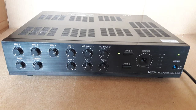 TOA PA AMPLIFIER Model No. A-1712 £59.99 - PicClick UK