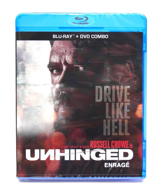 UNHINGED BLU RAY + DVD Combo New Action Thriller Russell Crowe ...