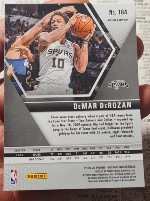 19-20 MOSAIC PINK #184 DeMar DeRozan Spurs $2.99 - PicClick AU