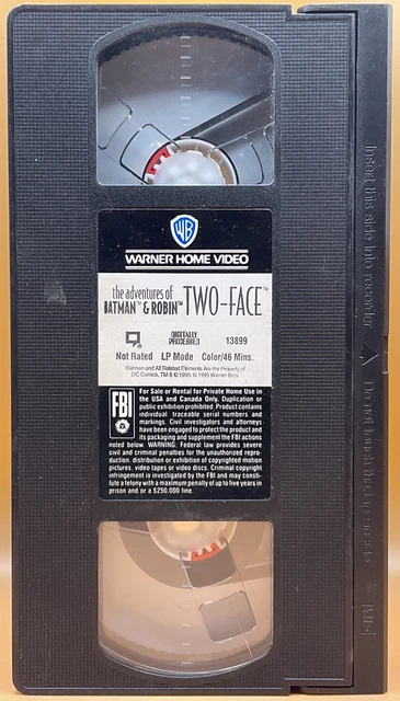 THE ADVENTURES OF Batman & Robin Two-Face VHS 1995 Tape Only No Box ...