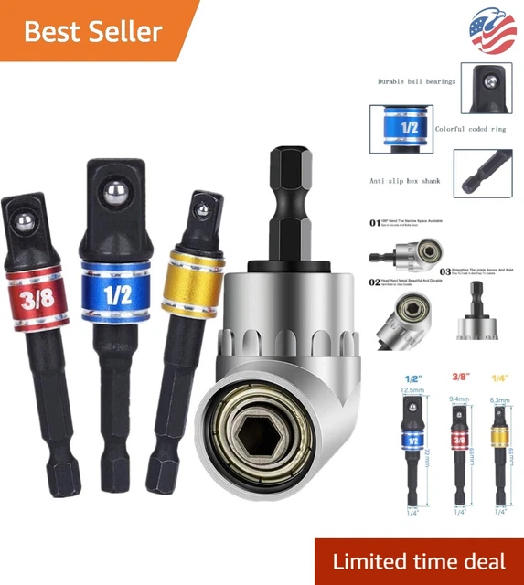 HEAVY-DUTY UNIVERSAL SOCKET Adapter Set - Impact Grade - Versatile $17. ...