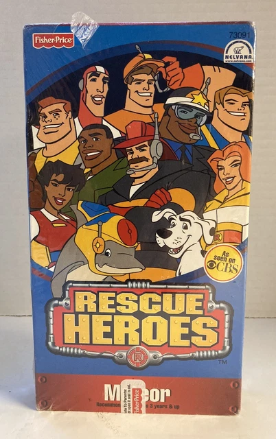 RESCUE HEROES METEOR VHS 1999 Fisher Price Mattel Brand New Sealed $14. ...