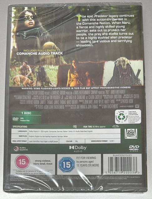 PREY DVD FILM Latest Predator Legact Continues New Factory Sealed EUR 9 ...