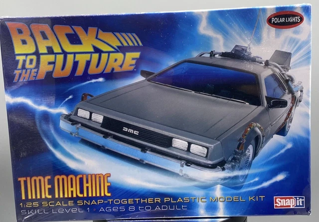 POLAR LIGHTS BACK to the Future DeLOREAN Time Machine 1:25 Snap-It ...