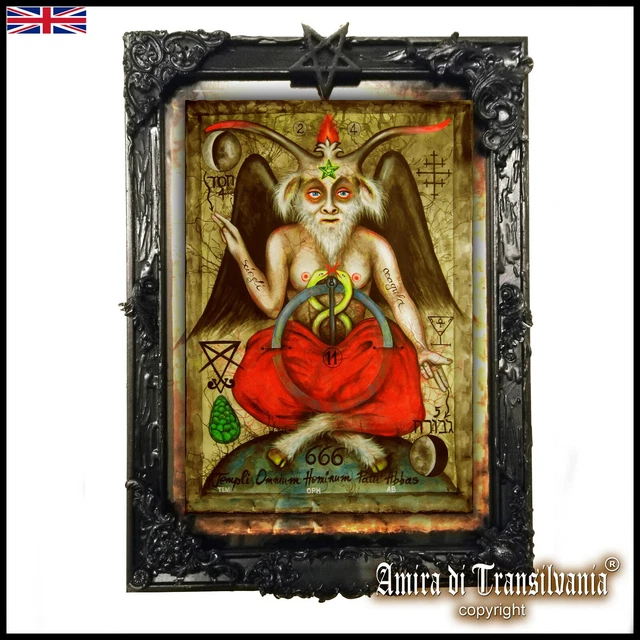 SIGIL OF BAPHOMET Satan Satanic Satanist Symbol Dark Art Painting ...