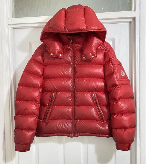 GENUINE MONCLER MAYA Down Jacket Red Drake 0 1 20.5”ptp S Byron Cluny ...