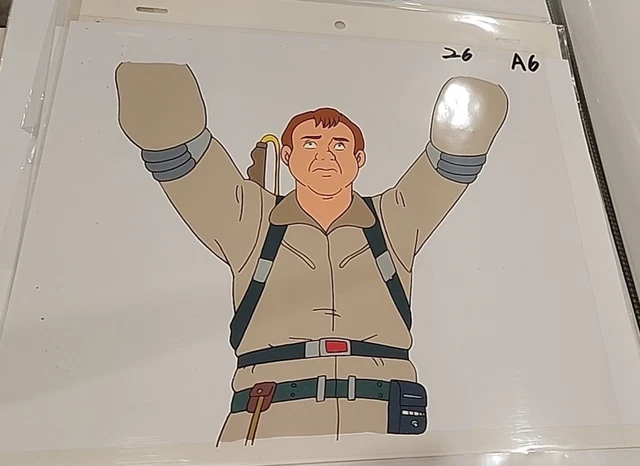 RAY STANTZ - Real Ghostbuters Lot of 2 Animation Production Cels with ...