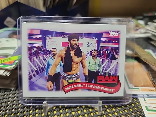 CARTE À COLLECTIONNER WWE Jinder Mahal & The Singh Brothers Topps 2018 ...