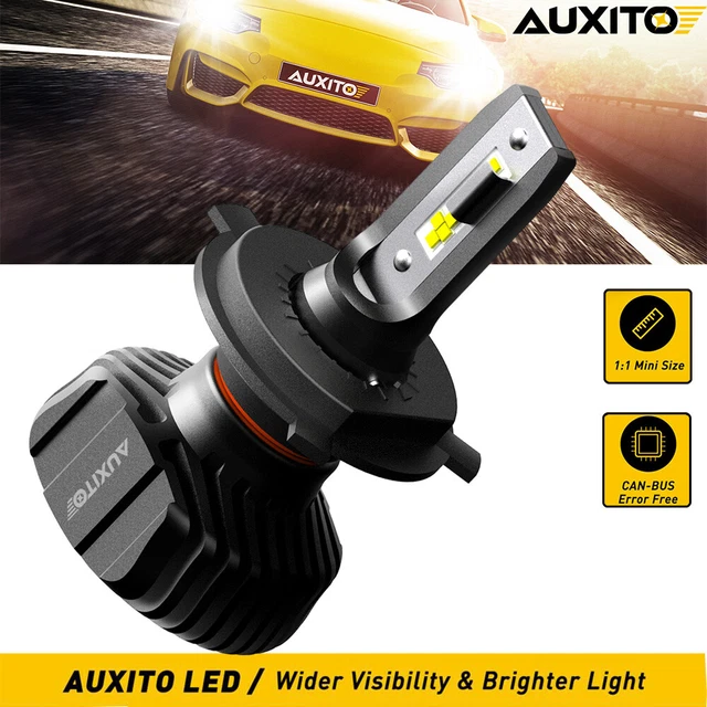 FANLESS H4 9003 60W LED Headlight Globe Bulb Hi/Low Beam Kit Lamps White AUXITO $55.60 - PicClick AU