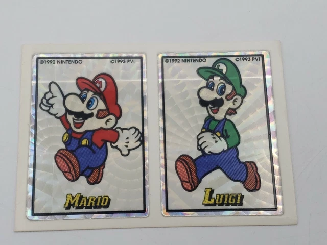VINTAGE STICKERS NINTENDO Mario Bros Prism Vending Machine Sticker RARE ...
