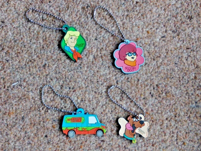 RARE 4 X Scooby Doo Nutella Keyrings / key charms / fob Hanna-Barbera ...