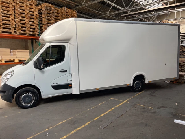 RENAULT MASTER XLWB Luton Box Van 5.1m Ultra Low Load, Walk in Box 2014 ...