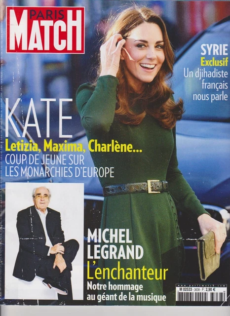 PARIS MATCH N°3638 Kate Middleton Legrand Macron Channel Letizia ...