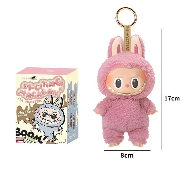 POPMART LABUBU THE Monsters Exciting Macaron Figures Keychain Plush ...