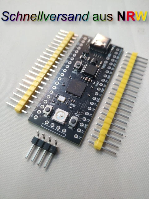 RASPBERRY PI PICO RP2040 - USBC - 264KB - 16MB Flash - Schnellversand ...