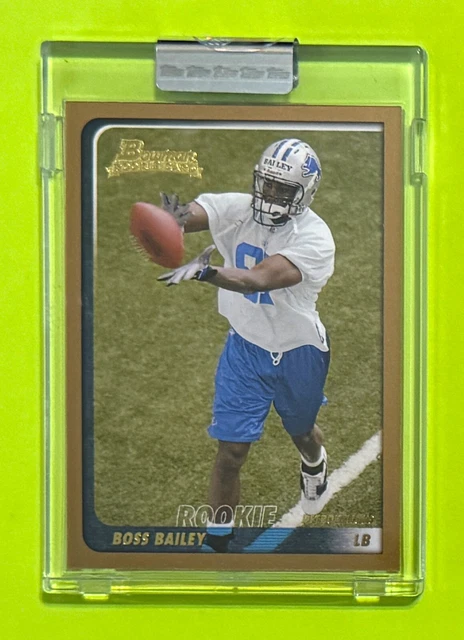2003 BOWMAN BOSS Bailey OR non circulé RC Detroit Lions Géorgie EUR 11 ...