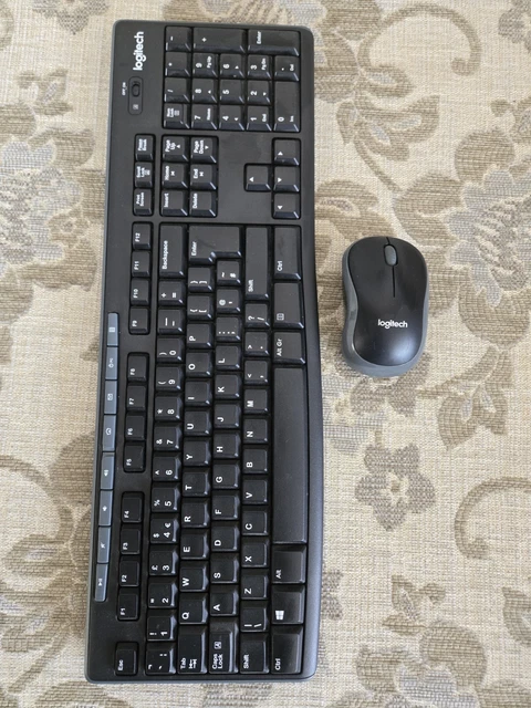 LOGITECH WIRELESS KEYBOARD MK270 & Wireless Mouse M185 Combo Black ...
