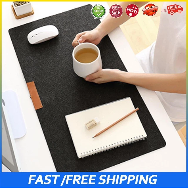 OFFICE COMPUTER DESK Table Keyboard Mouse Pad Felt Laptop Mat (Grey ...