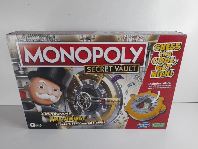 MONOPOLY SECRET VAULT Board Game by Hasbro Gaming (8yrs+) 95% Complete ...