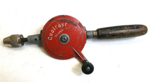 VINTAGE HAND DRILL Qualcast Clipper Double Pinion Complete - Made in ...