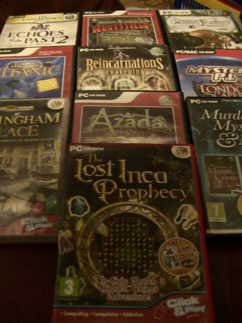 HUGE BUNDLE OF pc hidden object mystery games £30.00 - PicClick UK
