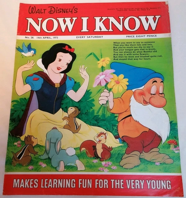 MAGAZINE - VINTAGE Magazine Walt Disney's Now I Know No. 28 14th April ...