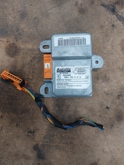 PEUGEOT 307 CC ROLL OVER SRS ECU Module AUTOLIV 9652363880 Cabriolet ...