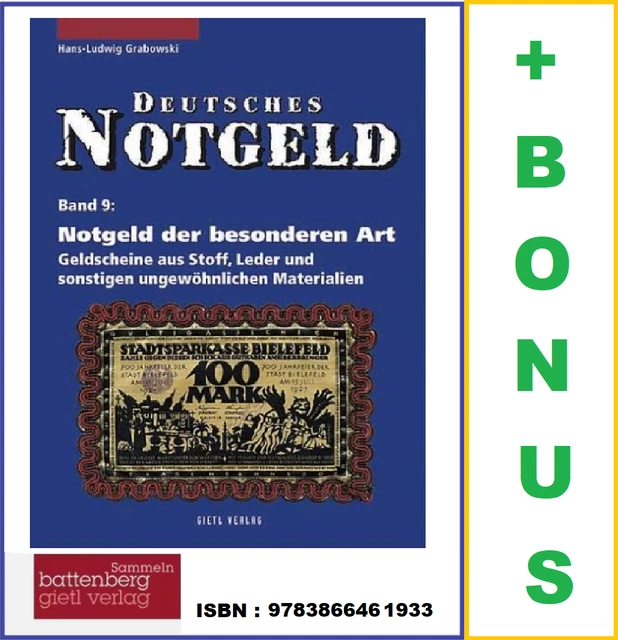 DEUTSCHES-NOTGELD-BAND-9-NOTGELD DER BESONDEREN Art Geldscheine aus ...