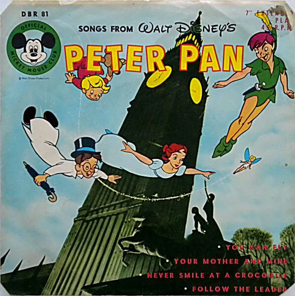 VARIOUS - SONGS From Walt Disney's Peter Pan - Used Vinyl Record 7 - T12170z £28.52 - PicClick UK