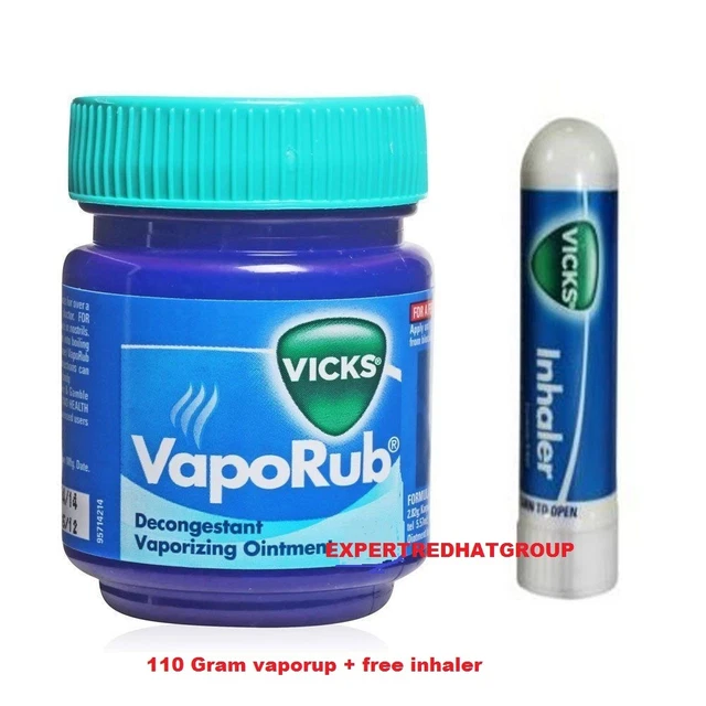 VICKS VAPORUB VAPOUR Rub Congestion Relief Chest Rub Menthol Eucalyptus ...