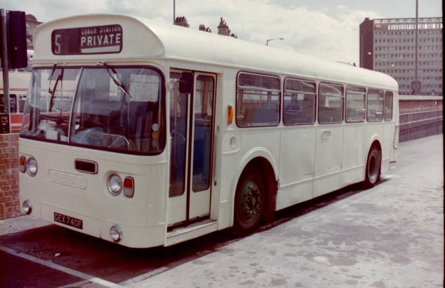 BUS PHOTO 6X4,LEYLAND Atlantean Single Decker,GEX740F,Ex Great Yarmouth ...