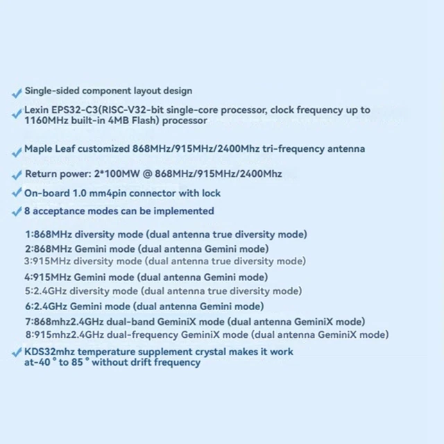 ELRS DUAL BAND Gemini Receiver 900MHz/2.4GHz ExpressLRS RX Receiver ...