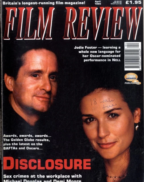 FILM REVIEW MAGAZINE 1995 Apr Jodie Foster. Michael Douglas & Demi ...