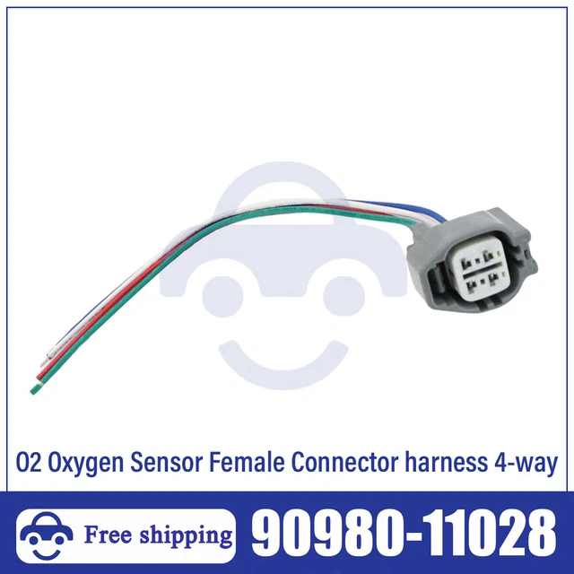 4-WAY O2 OXYGEN Sensor Female Connector harness 90980-11028 Fit For ...