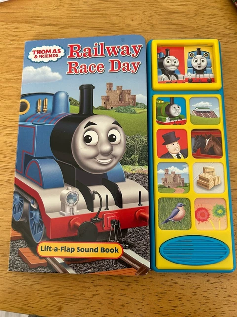 THOMAS AND FRIENDS Railway Race Day lift-a-flap sound book £2.75 ...