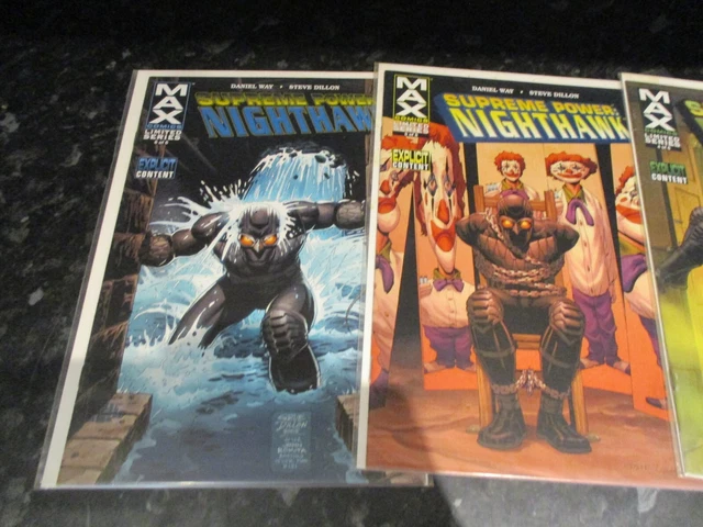 MARVEL MAX LIMITED series complete supreme power nighthawk 1-6 comic ...