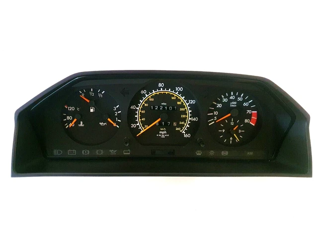 MERCEDES W124 24V M104.980 Instrument Cluster - Speedo - [ASD] - Rare £ ...