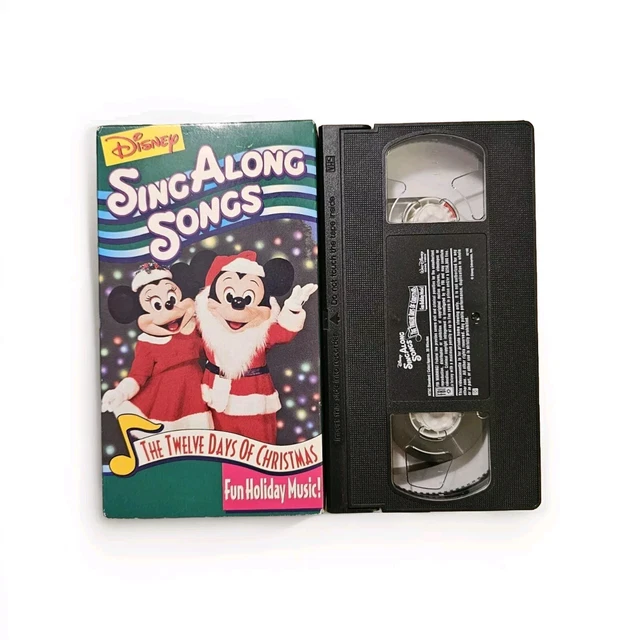DISNEYS SING ALONG Songs Twelve Days of Christmas Holiday Fun VHS 2001 ...
