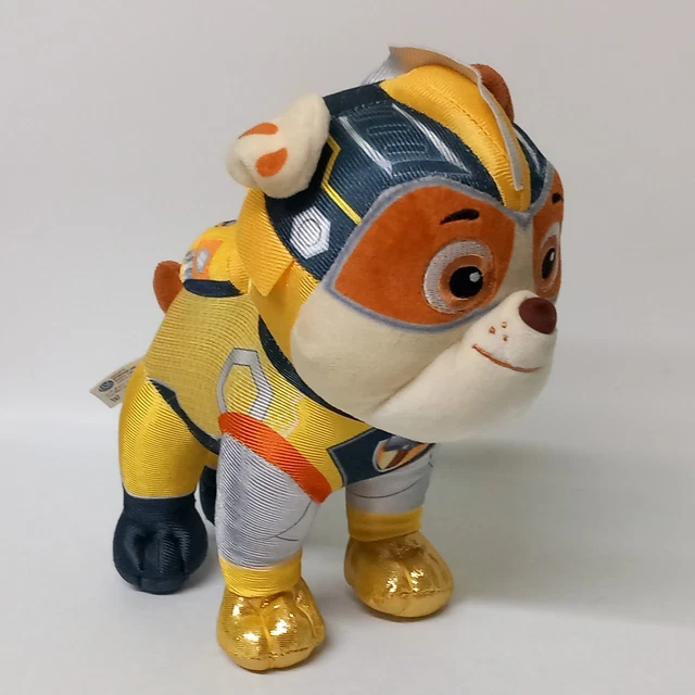 PAW PATROL MIGHTY Pups Super Paws Rubble Bulldog Dog Soft Plush Toy 10 ...