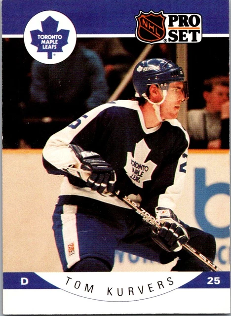 1990-91 PRO SET Tom Kurvers Toronto Maple Leafs #282 B3 EUR 0,82 ...