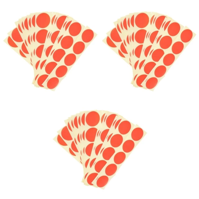 3 COUNT LABEL Stickers Certificate Seal Labels for Envelopes Gea Shaped ...