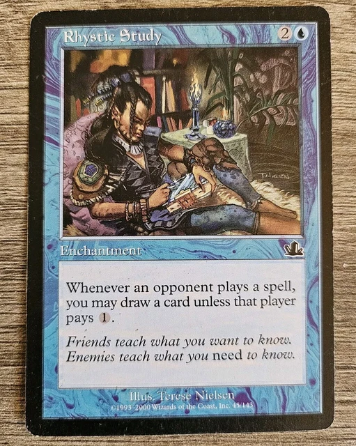 MAGIC: THE GATHERING Rhystic Study (45/144) Prophecy LP EUR 39,14 ...